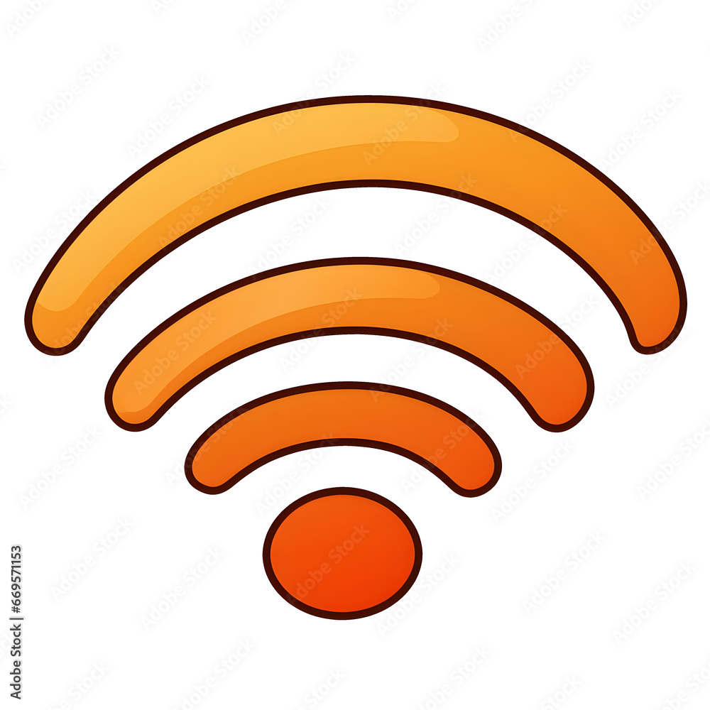 cartoon clipart of Wi-Fi symbol, internet clipart, wireless connection ...