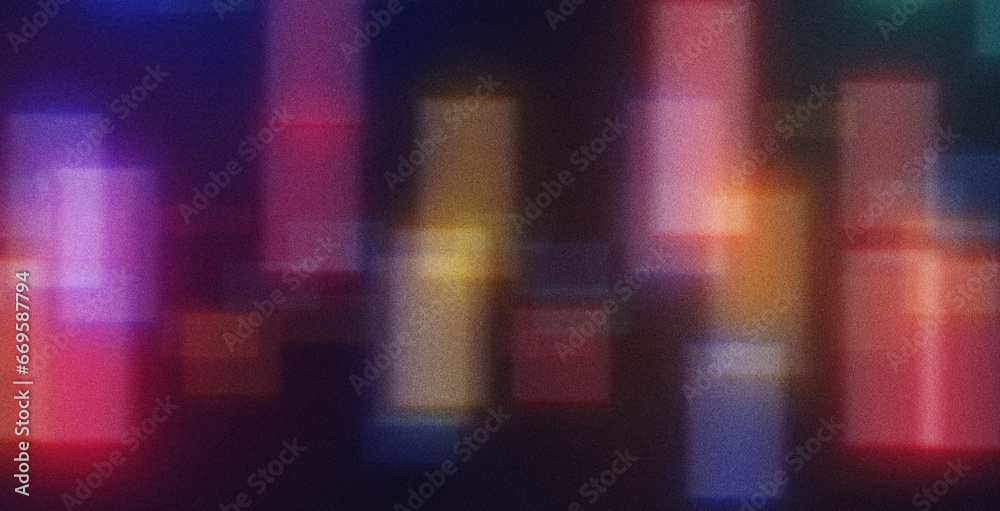 Vibrant VHS style orange pink teal white psychedelic grainy gradient ...