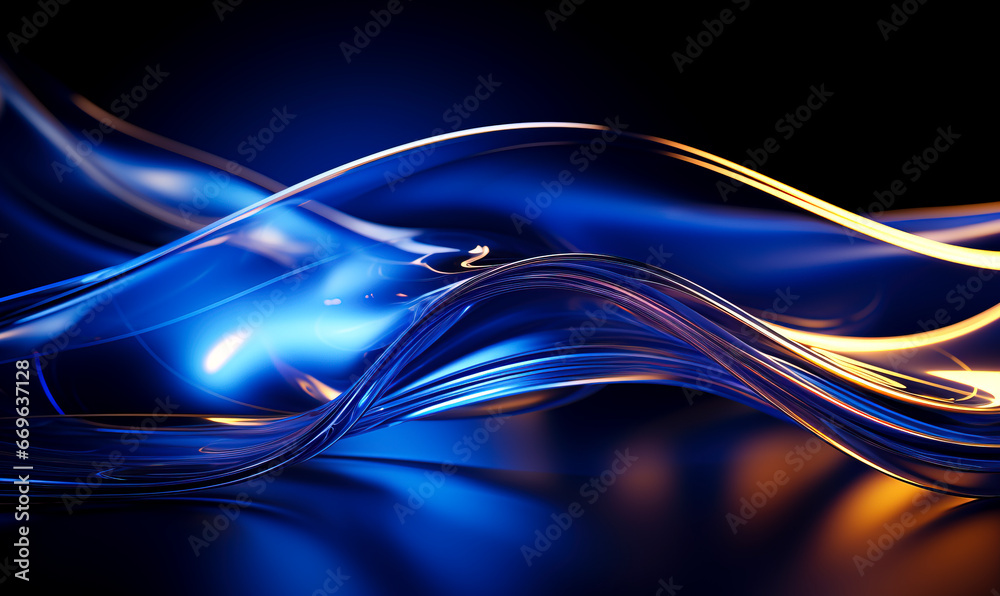 Explore the artistic side of design with these blue forms, created with ...