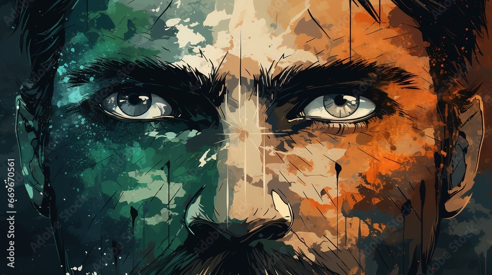 Beautiful Illustration of Creative Manipulation that Represent Indian ...