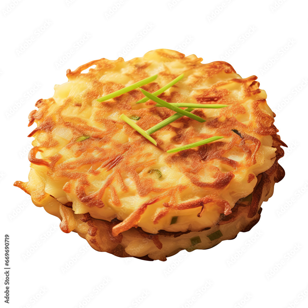 Fried Potato Latkes isolated on transparent background PNG Stock Photo ...