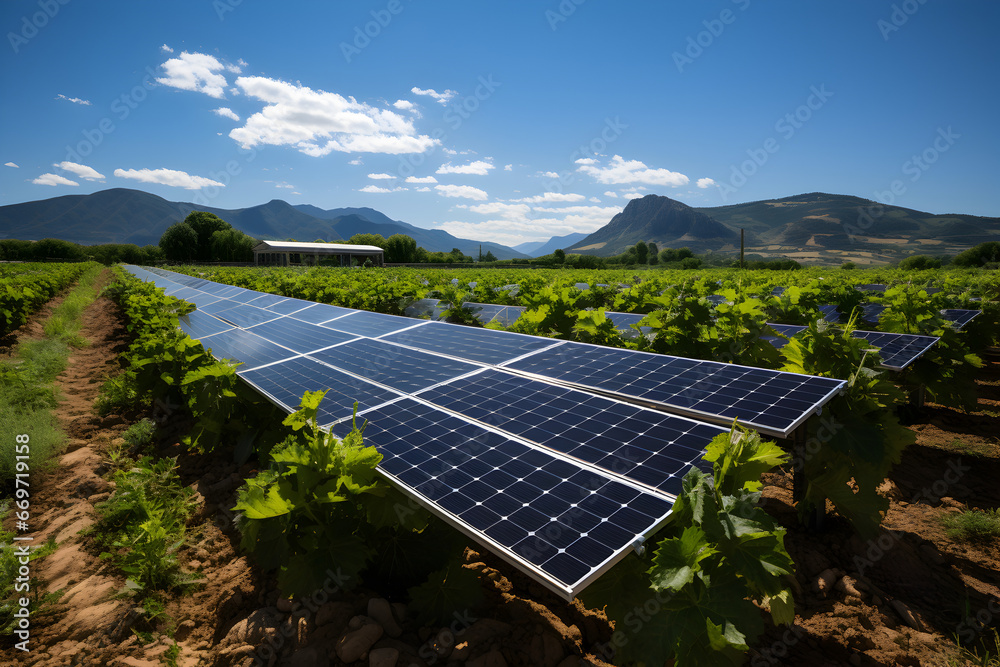 Placas solares paneles solares recibiendo luz del sol. Energía ...