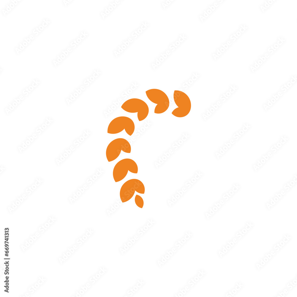 Letter r wheat geometric symbol simple logo vector Stock Vector | Adobe ...