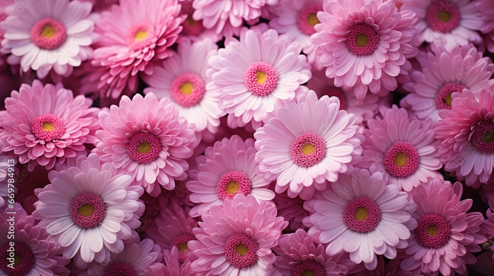 pink flowers together giant daisy flower head vase table large patches ...