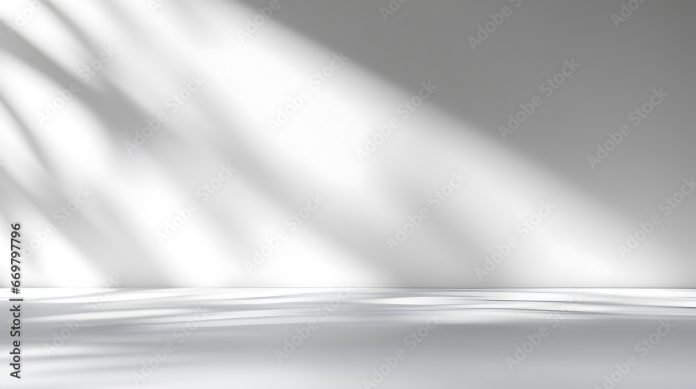 Abstract minimal empty black and white 3d room background. Modern ...
