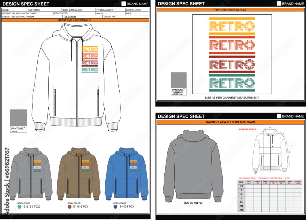 RETRO VECTOR DIGITAL DTG DTF HEAT TRANSFER STICKER SUBLIMATION PRINT ON HOODIE CENTER ZIP T ...