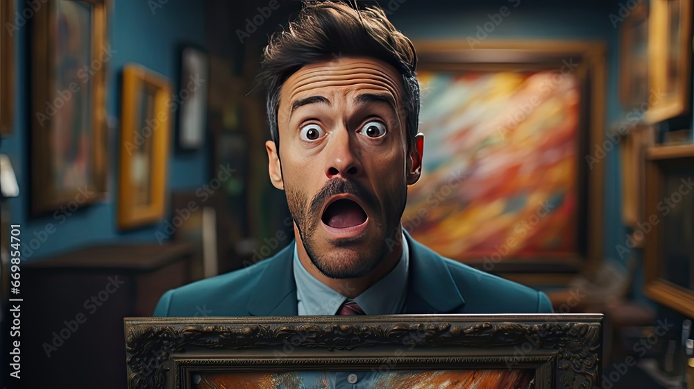 Put a sad pessimistic face on, sadness and depressive emotions concept ...