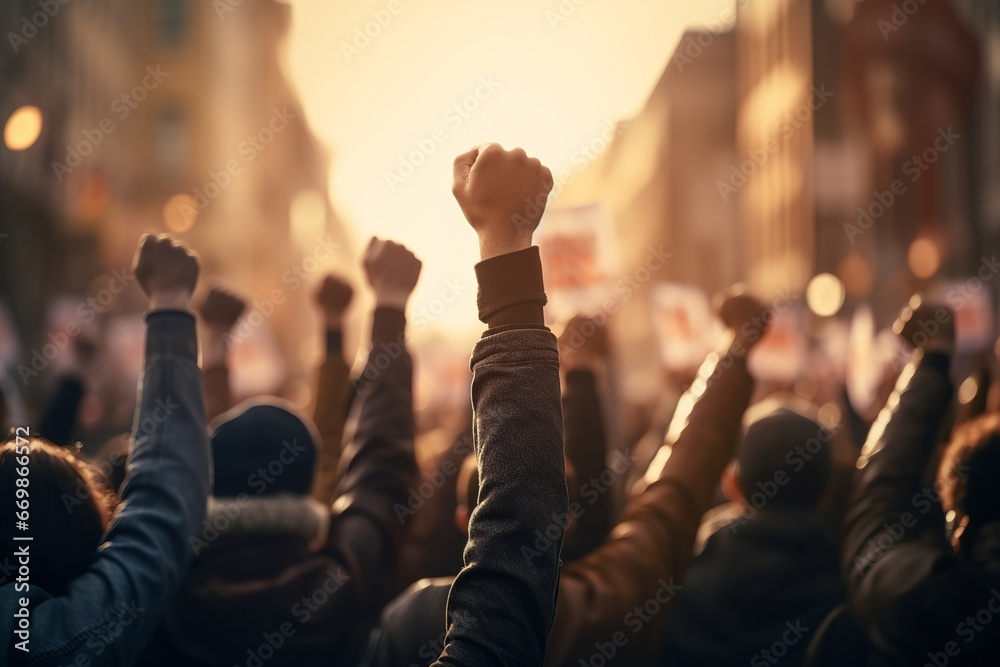 Peoples Raising Hands for Protest, anti war protest, Photo a crowd of ...