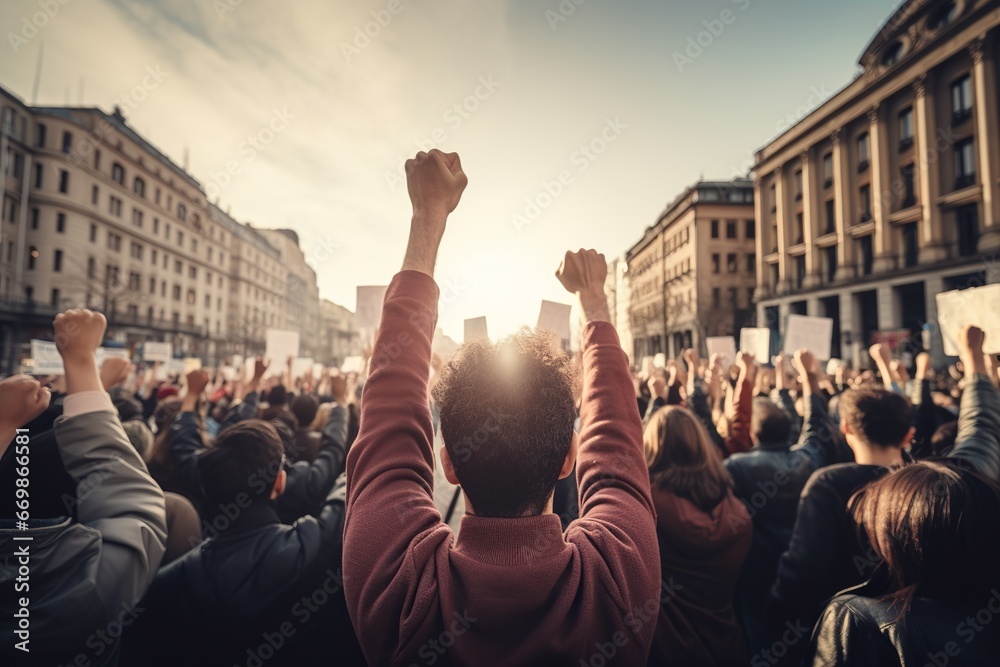 Peoples Raising Hands for Protest, anti war protest, Photo a crowd of ...