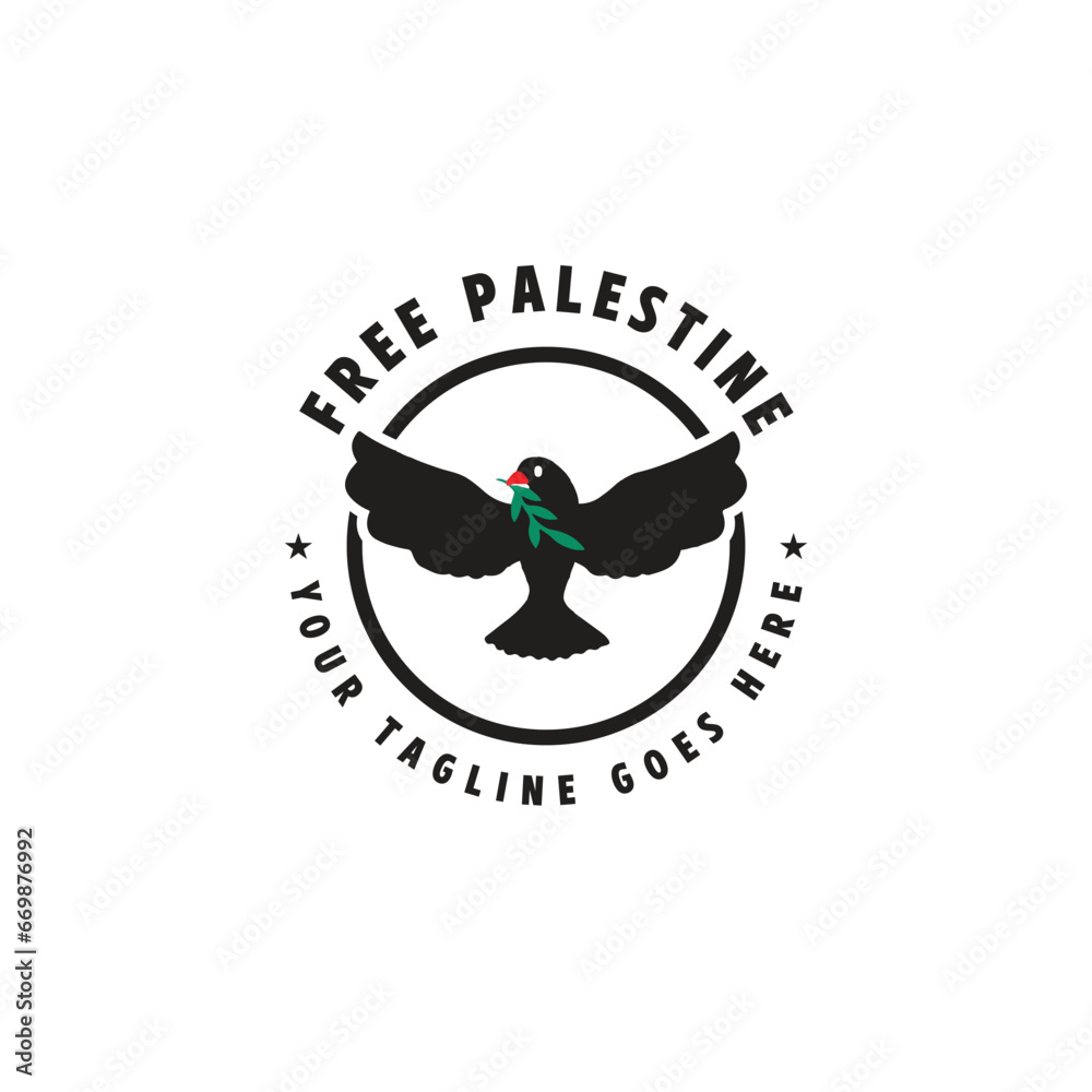 save palestine logo , free gaza vector Pro Vector Stock Vector | Adobe ...