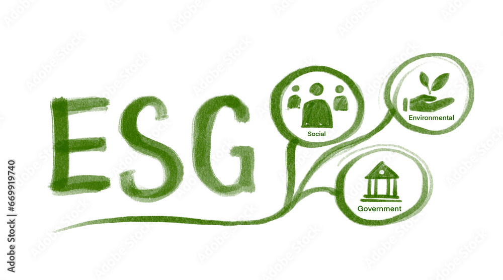 ESG concept for business and organization, environment, society ...
