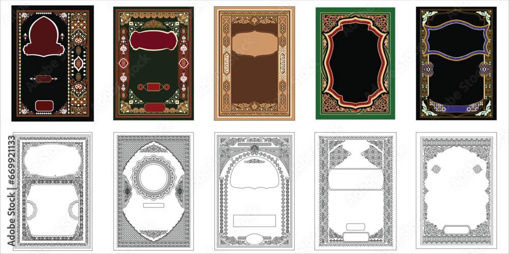 Islamic, book, cover, page, background, pattern, banner, paper, vintage ...