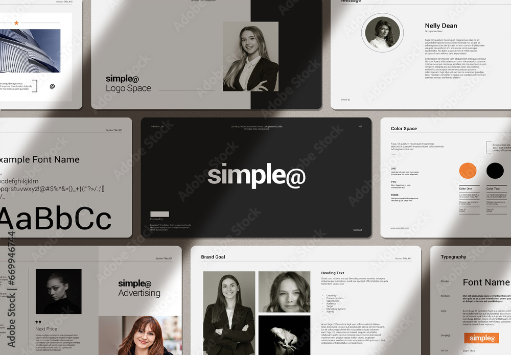 Brand Guideline Layout Stock Template | Adobe Stock