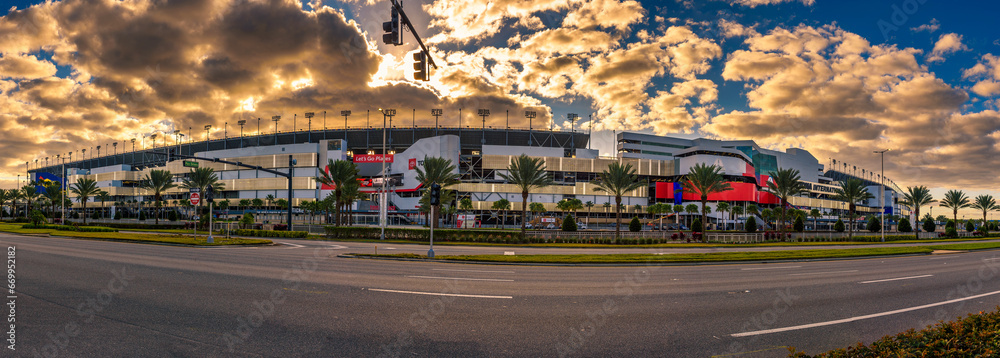 Daytona Beach, Florida, USA - January 9, 2020 : Panorama of the Daytona ...