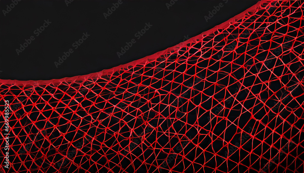 abstract red net grid texture on black background banner illustration ...