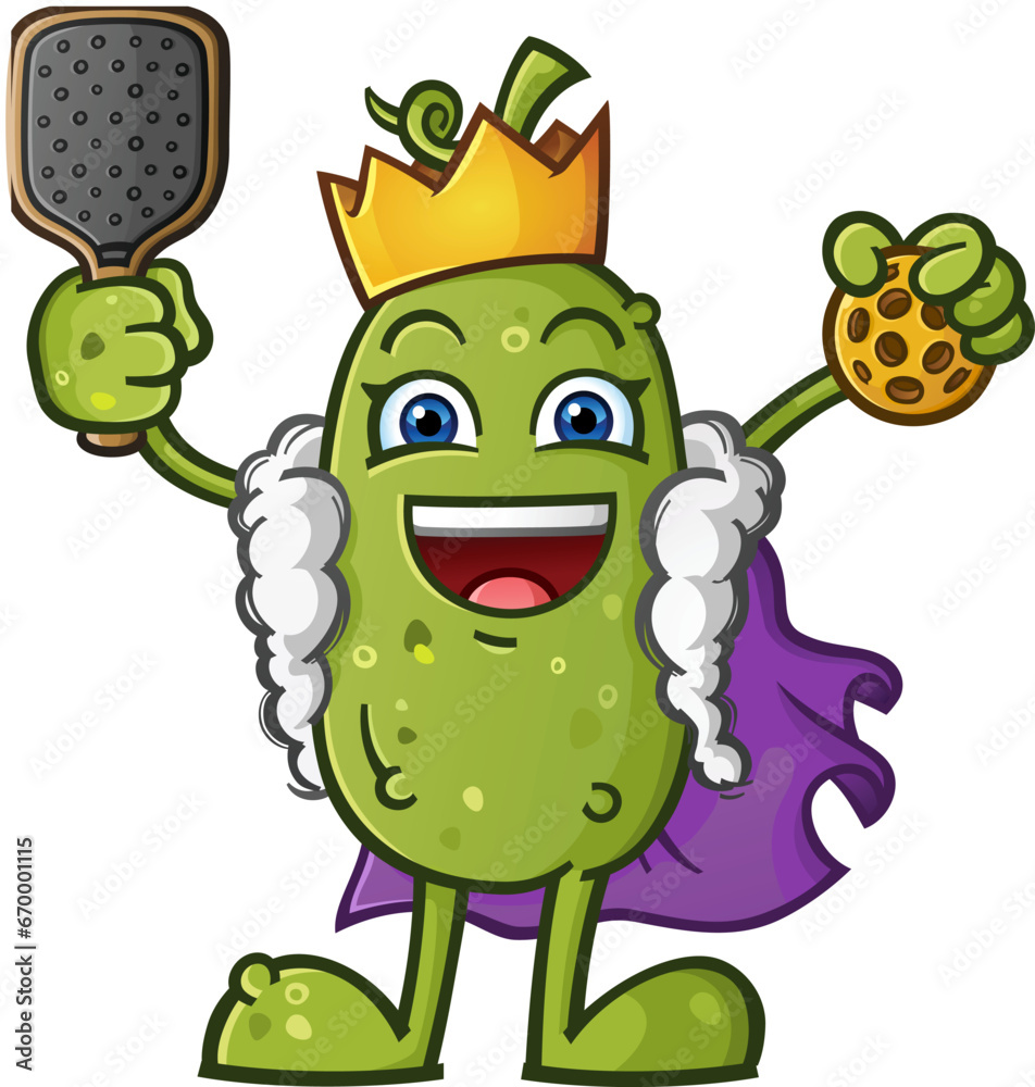King pickle, the exalted benevolent ruler of the pickleball kingdom ...