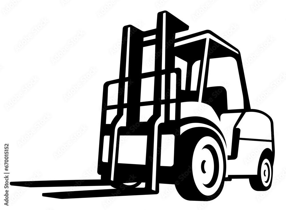 Forklift SVG, Warehouse SVG, Heavy Equipment SVG, Fork Lift Silhouette ...