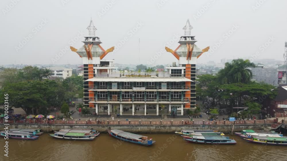 Vidéo Stock Banjarmasin View Tower is one of the tourist attractions in ...