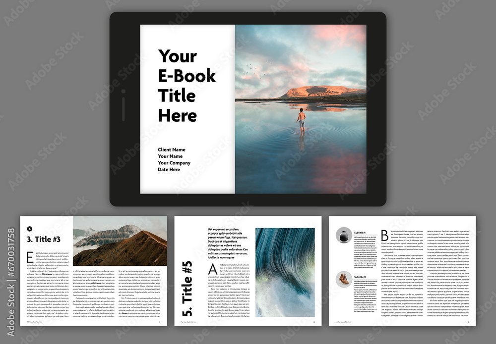 Interactive eBook Layout Stock Template | Adobe Stock