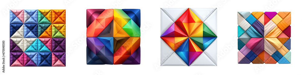 Quilt Blocks clipart collection, vector, icons isolated on transparent ...