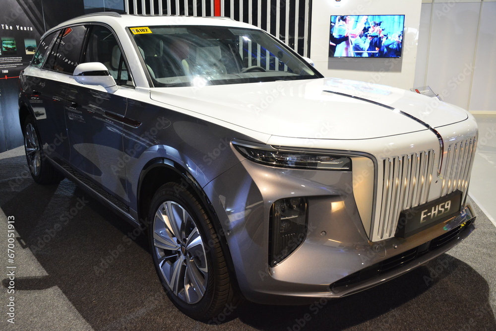 Hongqi ehs9 at Philippine electric vehicle summit in Pasay, Philippines ...