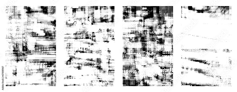 Distorted grunge isolated background. Overlay distress texture effect ...