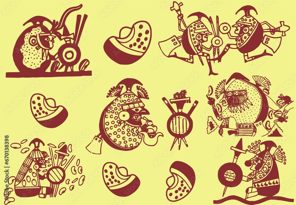 Andean iconography pre inca moche nazca wari tiahuanaco paracas chimu ...