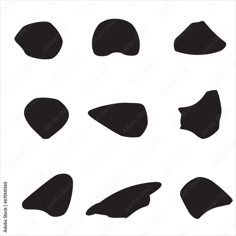 9 Modern Liquid Irregular Blob Shape Stock Vector, Stock Photos Vectors ...