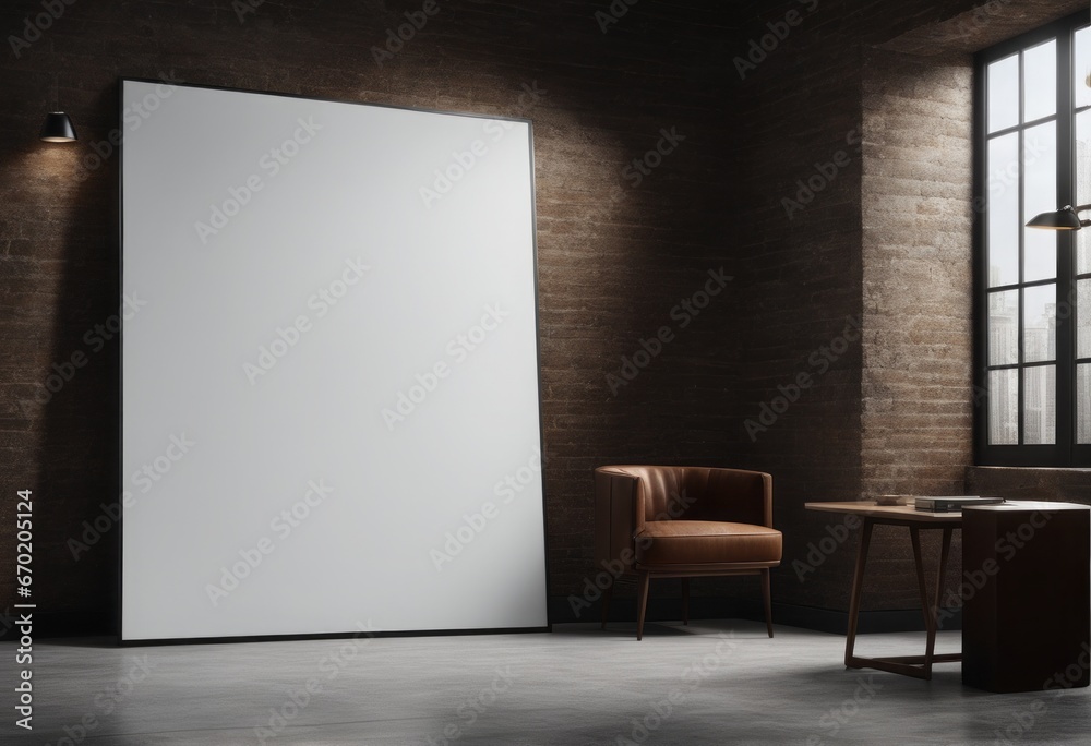 empty poster on modern interior empty poster on modern interior empty ...