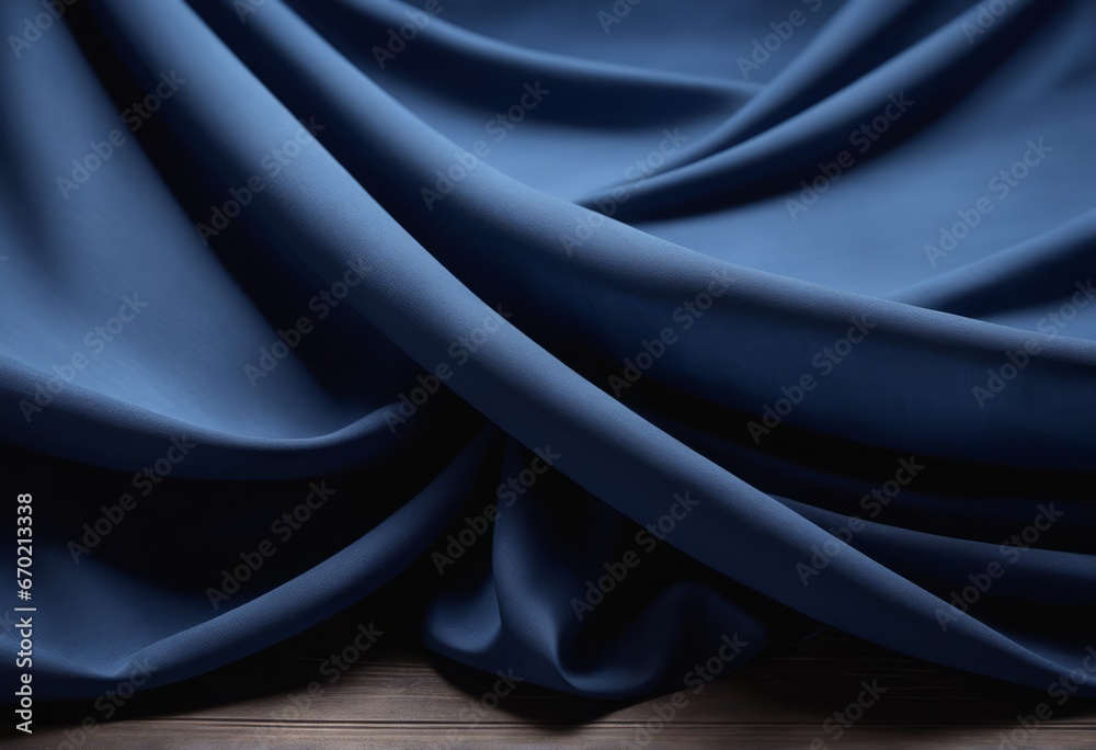 blue cloth background. 3D illustration, 3D rendering. blue cloth ...