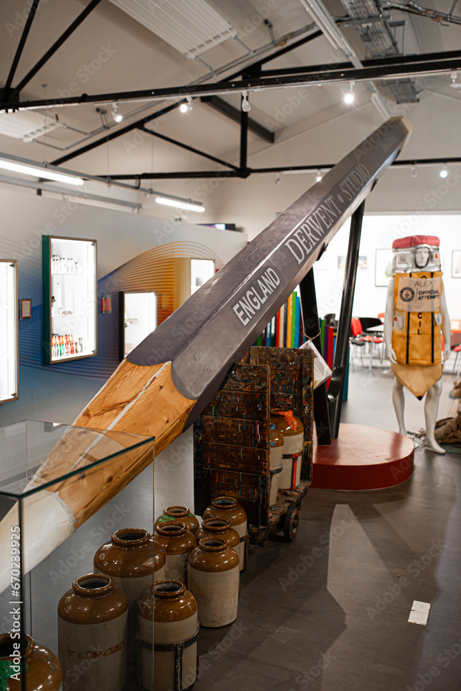 Derwent Pencil Museum, Keswick, United Kingdom - October 1 2023: This ...