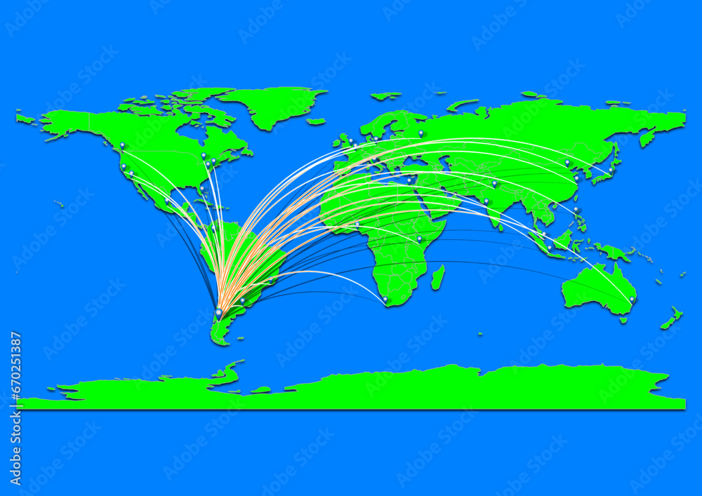 Esquel, Argentina map - Concept map for Esquel, Argentina on World map ...