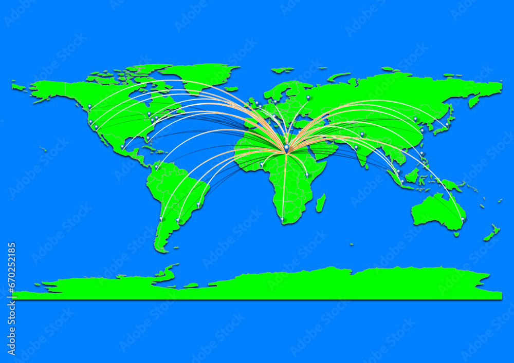 Fada, Chad map - Concept map for Fada, Chad on World map. Suitable for ...