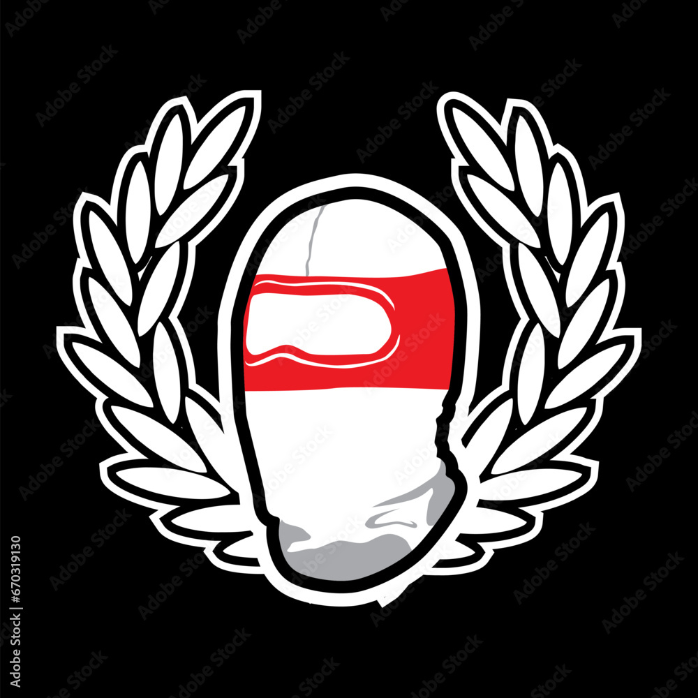 Plakát LOGO ULTRAS HOOLIGAN BALACLAVA VECTOR – Obraz na Zeď | Posters.cz