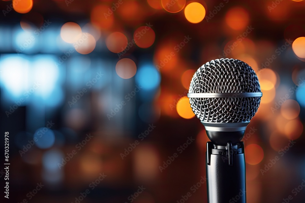 bokeh blur background light technology room seminar speech speaker ...