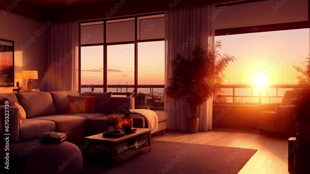 luxury living room, animated virtual backgrounds, stream overlay loop ...