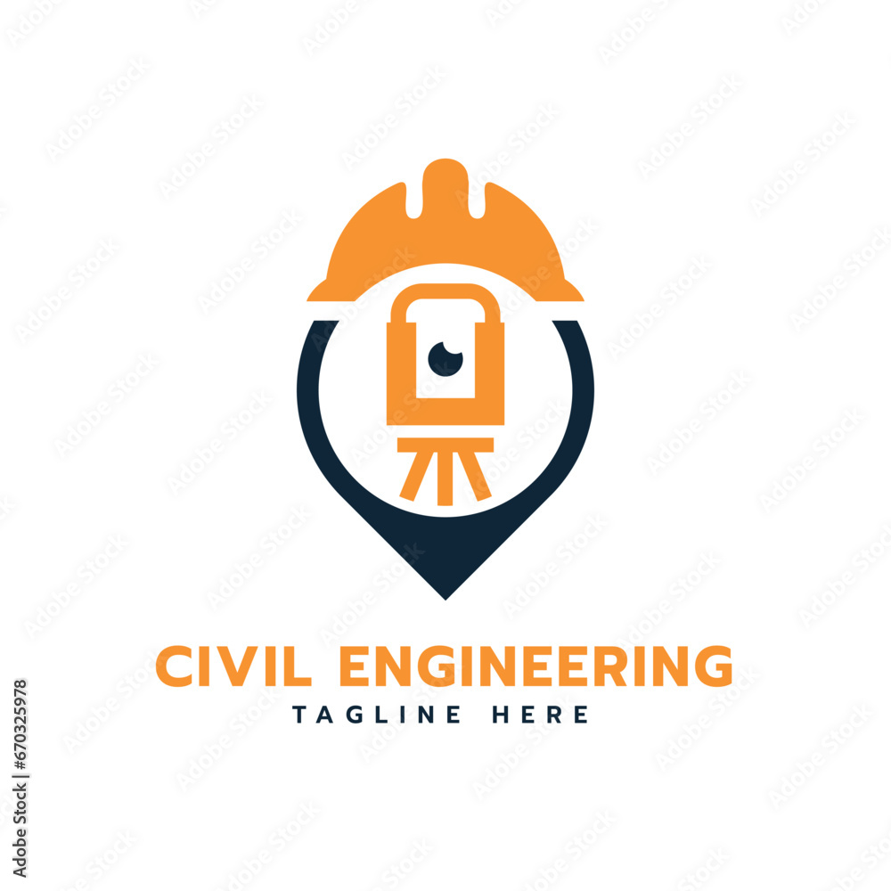 civil engineering logo design for construction business and ...