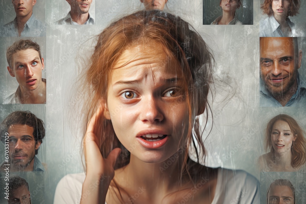 expressions success glory satisfaction face man woman group friends ...