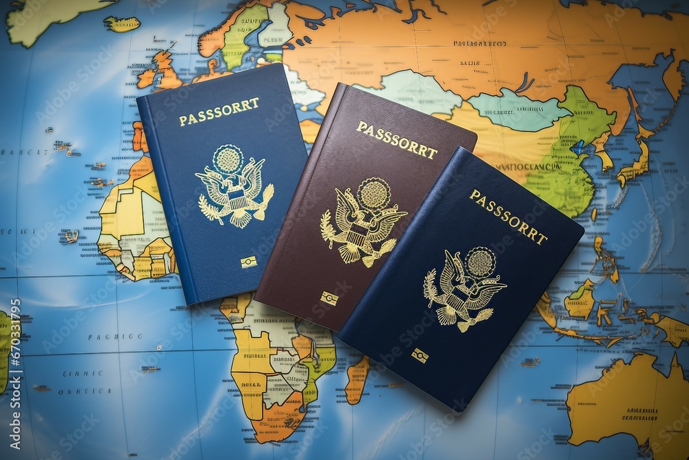 travel world Passports passport map africa earth document country guide ...