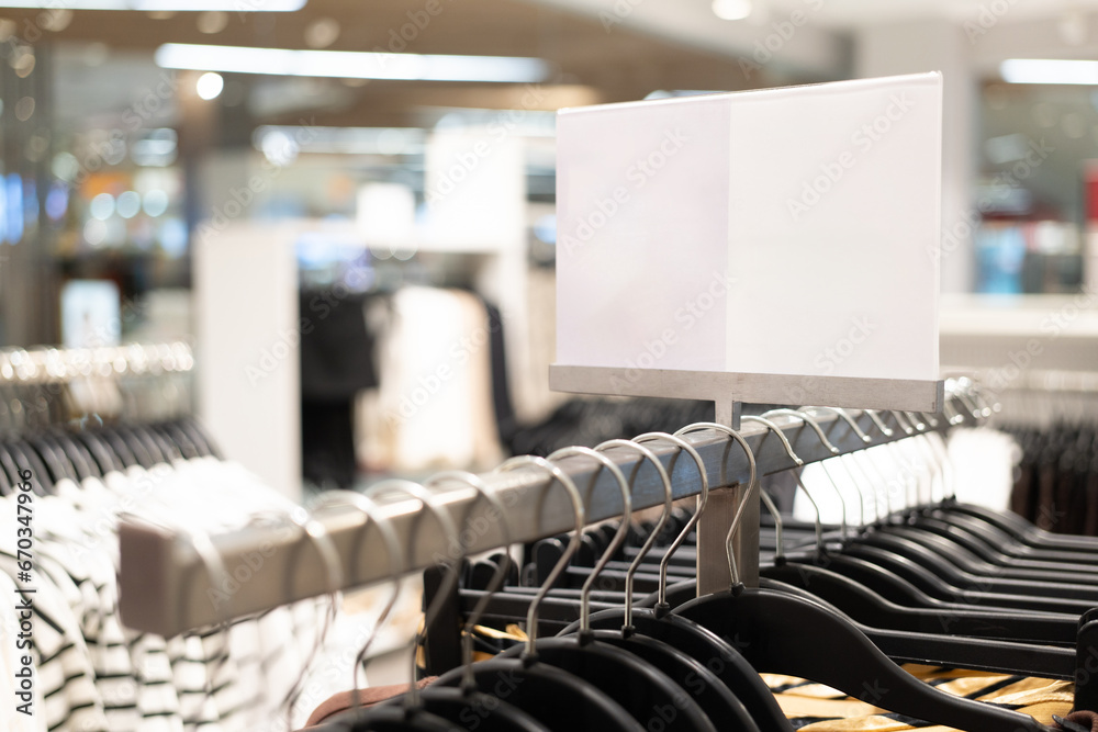 blank sign inside shopping mall. mock up advertise display frame ...
