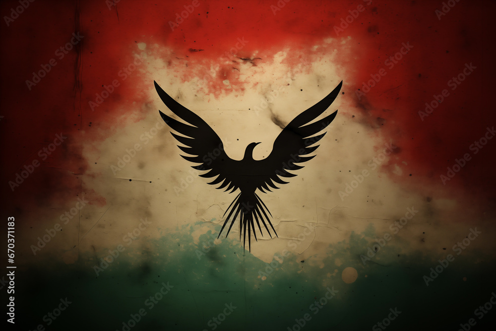 Poster, illustration on theme of the Palestinian conflict. Palestine ...