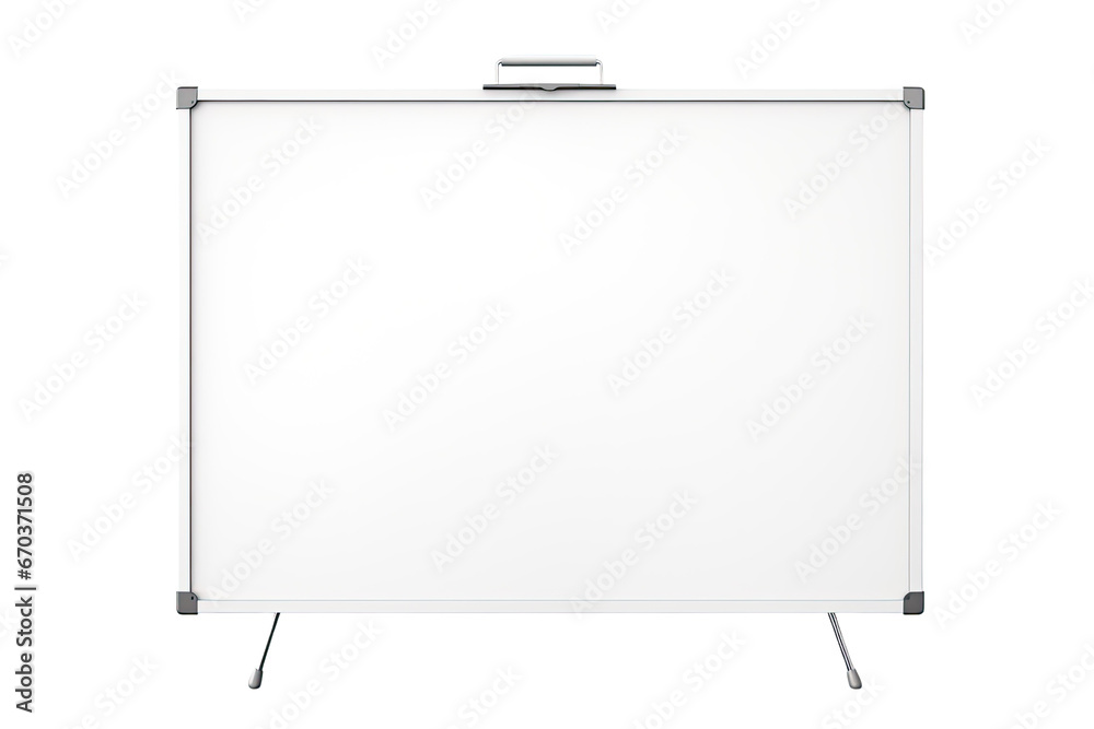 cartoon white board on isolated transparent background Stock Photo ...