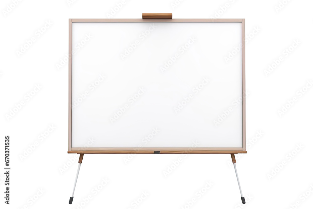 cartoon white board on isolated transparent background Stock Photo ...