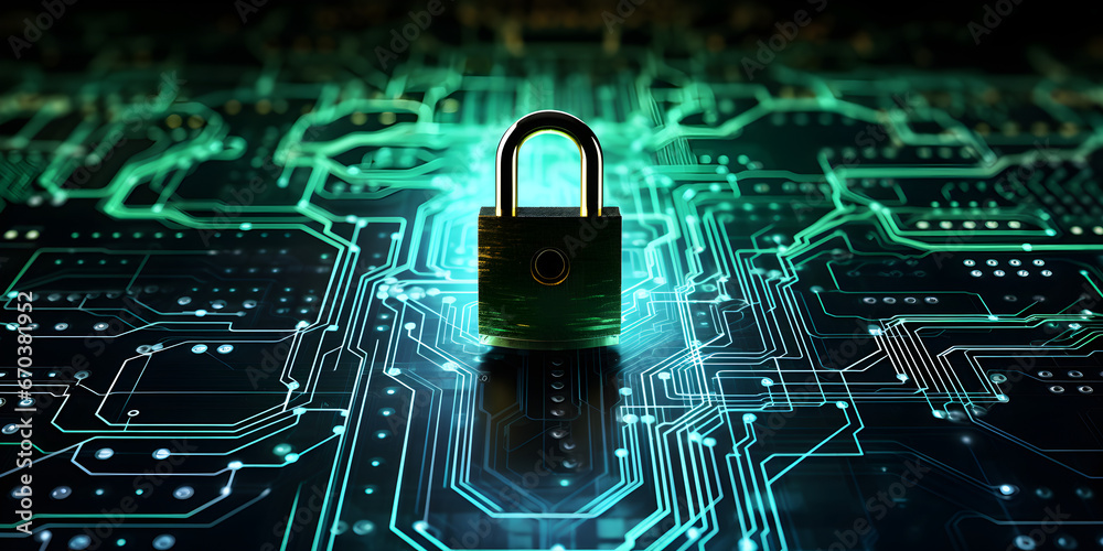 secure connection or cybersecurity service concept of computer ...