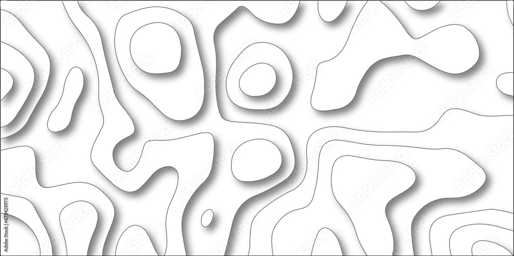 3D Contour map background. Vector geography scheme and terrain ...