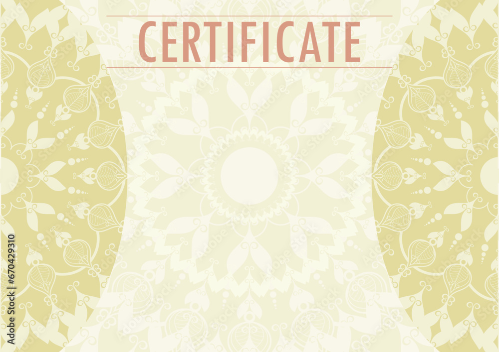 certificate background vector illustration,ready to print . good ...