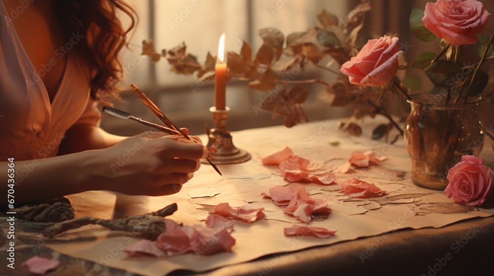 Craft an immersive HD scene that celebrates the delicate beauty of a ...