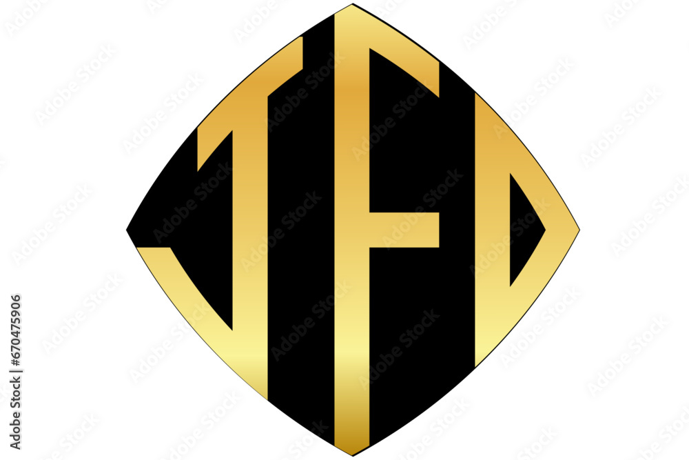 JFD, JF, FD, logos. Abstract initial monogram letter alphabet logo ...