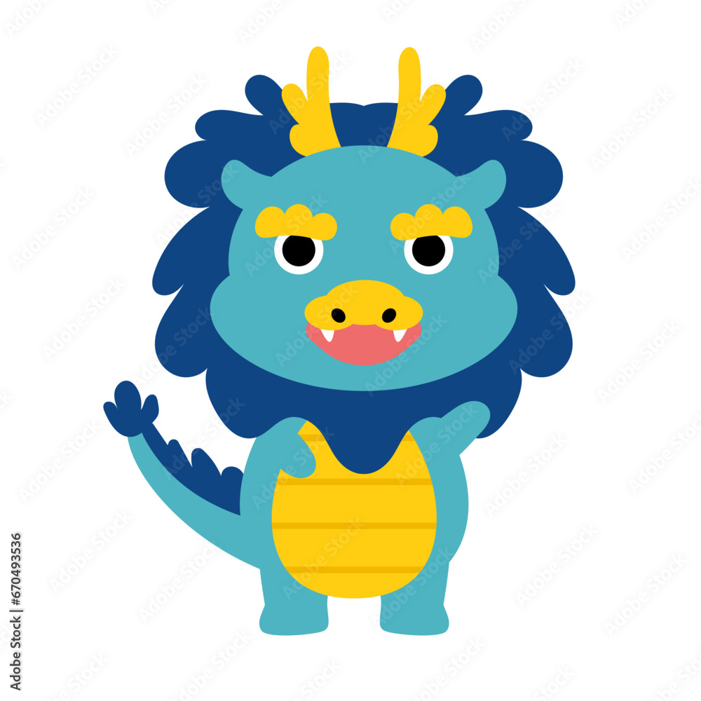 용 캐릭터 일러스트 Stock Vector Adobe Stock