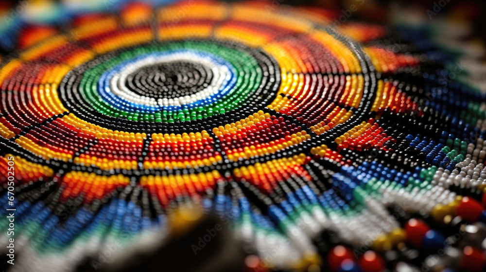 Culture and Craft Indigenous Beadwork and Its History and Meaning Stock ...